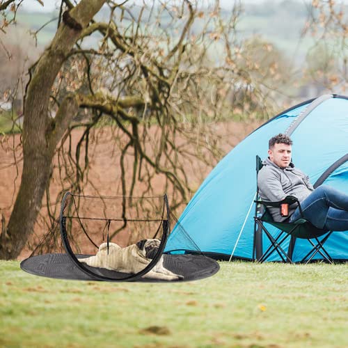 Outdoor Cat Enclosures, Portable Cat Tent for Bearded Dragon, Dogs and Small Animals, Cat Outdoor Tent with Foldable Bag(Black)