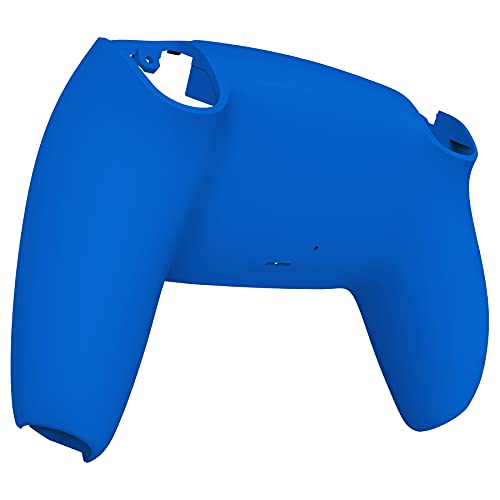 eXtremeRate Blue Soft Touch Grip Custom Back Housing Bottom Shell Compatible with ps5 Controller, Replacement Back Shell Cover Compatible with ps5 Controller (Renewed)