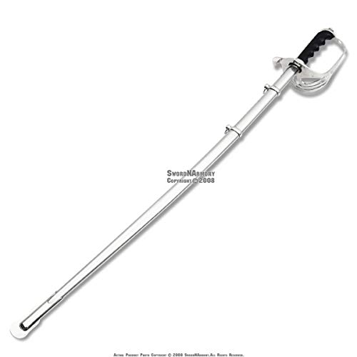 Munetoshi Military US Army Officer Saber Ceremonial Steel Sword Replica Engraving w/Carrying Bag