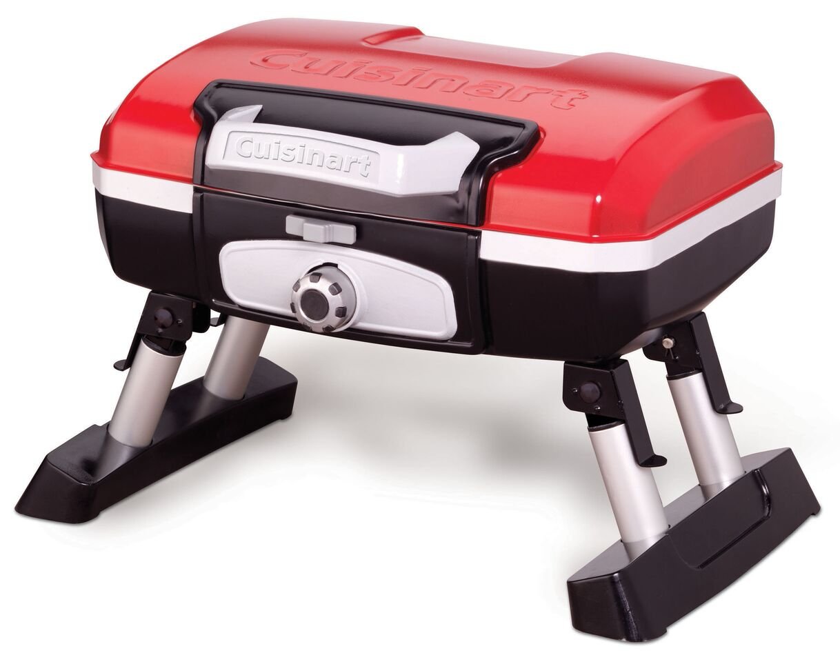 Cuisinart Petit Gourmet Portable Gas Grill + Cuisinart 3-Piece Grilling Tool Set