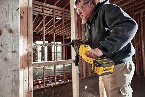 DEWALT FLEXVOLT 60V MAX* Right Angle Drill, Brushless, Quick-Change Stud/Joist Drill, E-Clutch System, Tool Only (DCD471B)