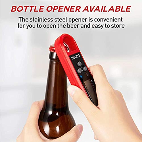 Digital Cooking Thermometer|Instant Read Metal Meat Thermometer|Digital Cooking Temperature with Backlight & Calibration|Waterproof & Foldable Design|Great for Grilling BBQ Kitchen Camping & Travel