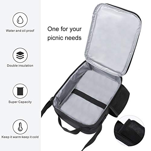 Kvhswuo Backpack 3Pcs Lightweight 3D Printed Laptop Daypack with Reusable Lunch Bag Pencil Bag for Boys Girls