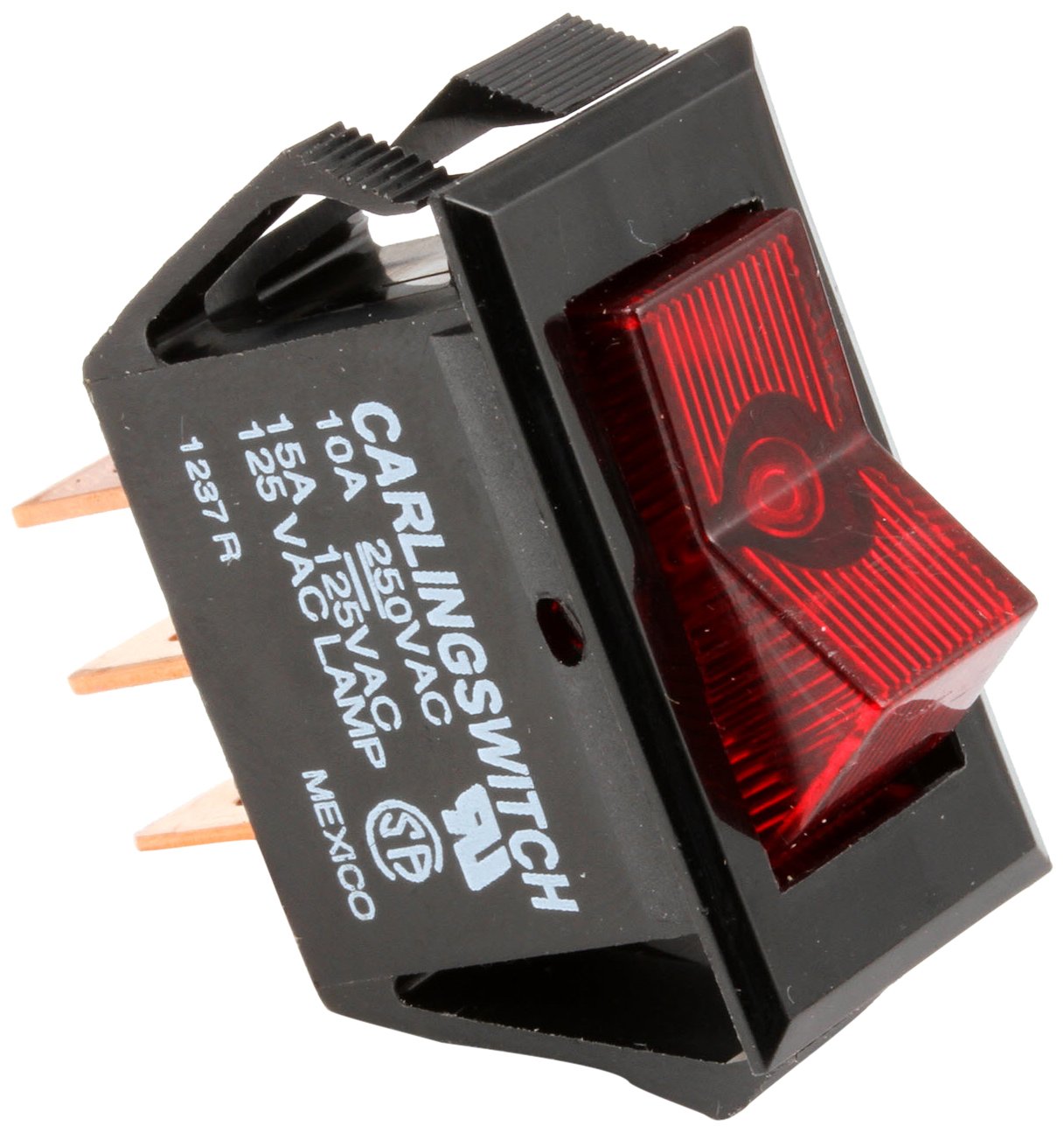 OCS Parts Bunn 12920.0000 Red Lighted On/Off Switch | Replacement On/Off 125V Rocker Switch for Home and Commercial Bunn Coffee Brewers and Warmers