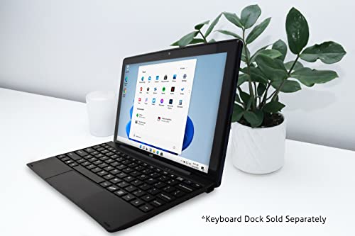 Fusion5 10.1" Windows 11 Full HD Tablet - FWIN232 PRO S3 Ultra Slim Windows Tablet PC - 8GB RAM, 256GB Storage, N4120 Quad-Core CPU, FHD (1920x1200) Display, Micro HDMI, M.2 SATA Expandable Storage