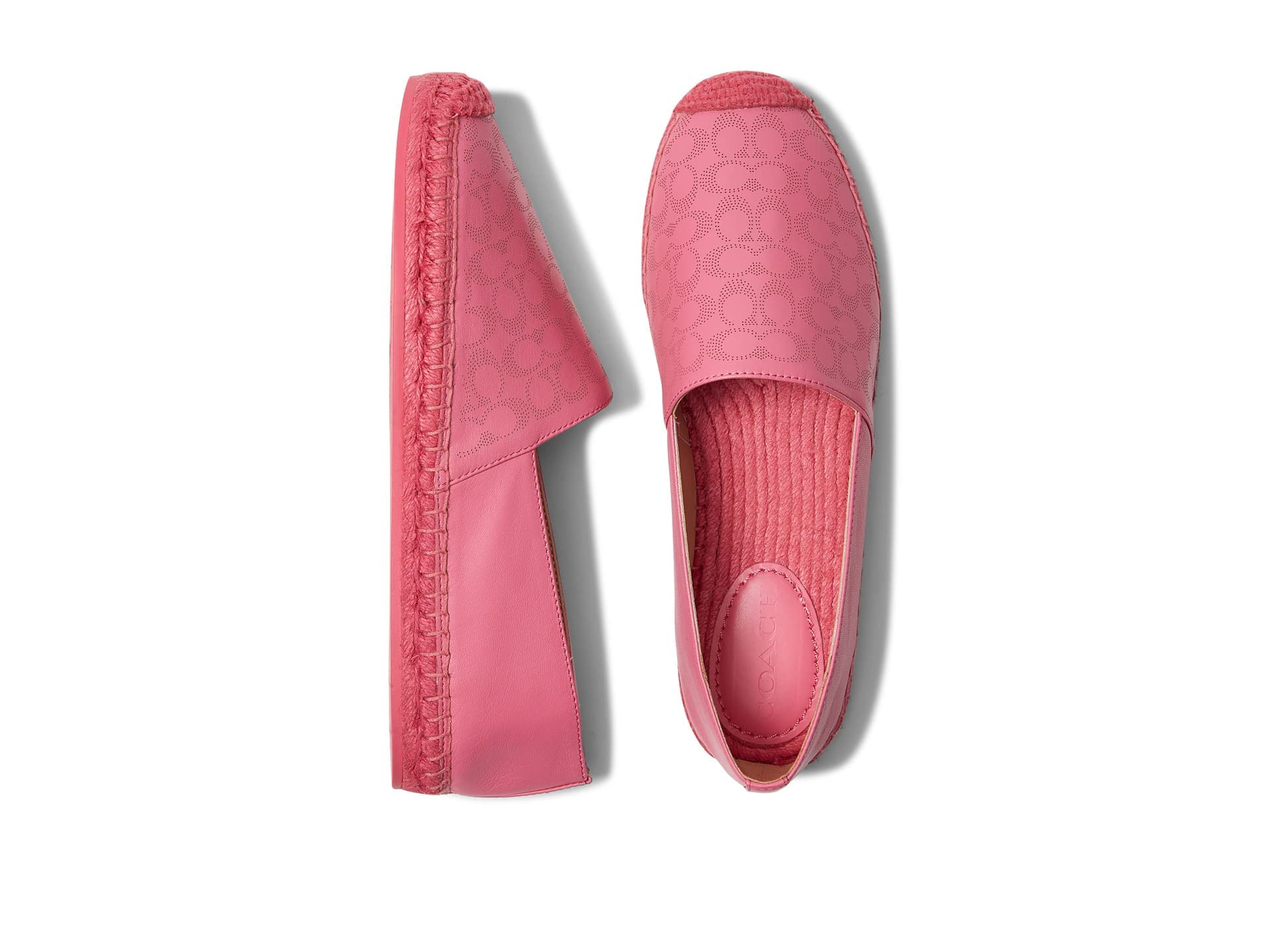 COACH Carley Leather Espadrille Pink 10 B (M)