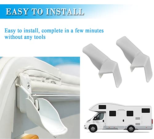 Rain Gutter Spout, RV Gutter Spouts, πΌππππππππ πΊπππ to Protect The top of The RV in Rainy Days, Directs Rainwater Away from The Sides of Your RV, Left and Right Side, 2 Left & 2 RightοΌ
