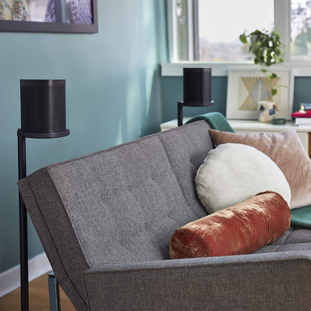 Pair of Sonos Stands for One and Play:1 (Black) (SS1FSWW1BLK)