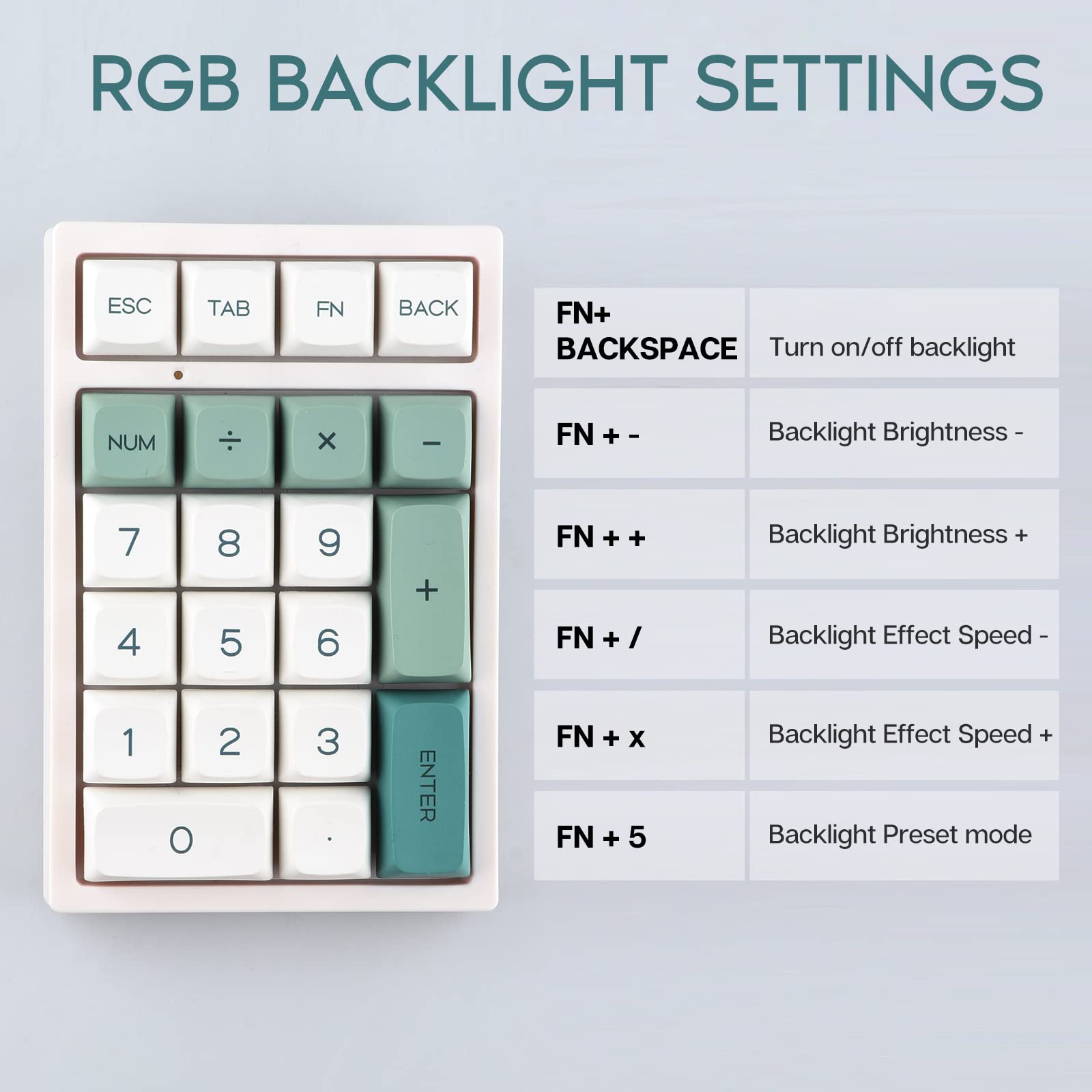 EPOMAKER TH21 21 Keys Hot Swappable Wired Numpad with RGB Backlight, Programmable,XDA Profile PBT Keycaps for Win/Mac(Gateron Pro Yellow)