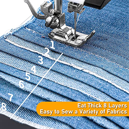 Simfelice Sewing Machine 38 Stitch Applications Electric Mini Sewing Machine for Beginners with LED Light & Extension Table Perfect Kids Sewing Machine for DIY Sewing Projects Stitching Machine for Home