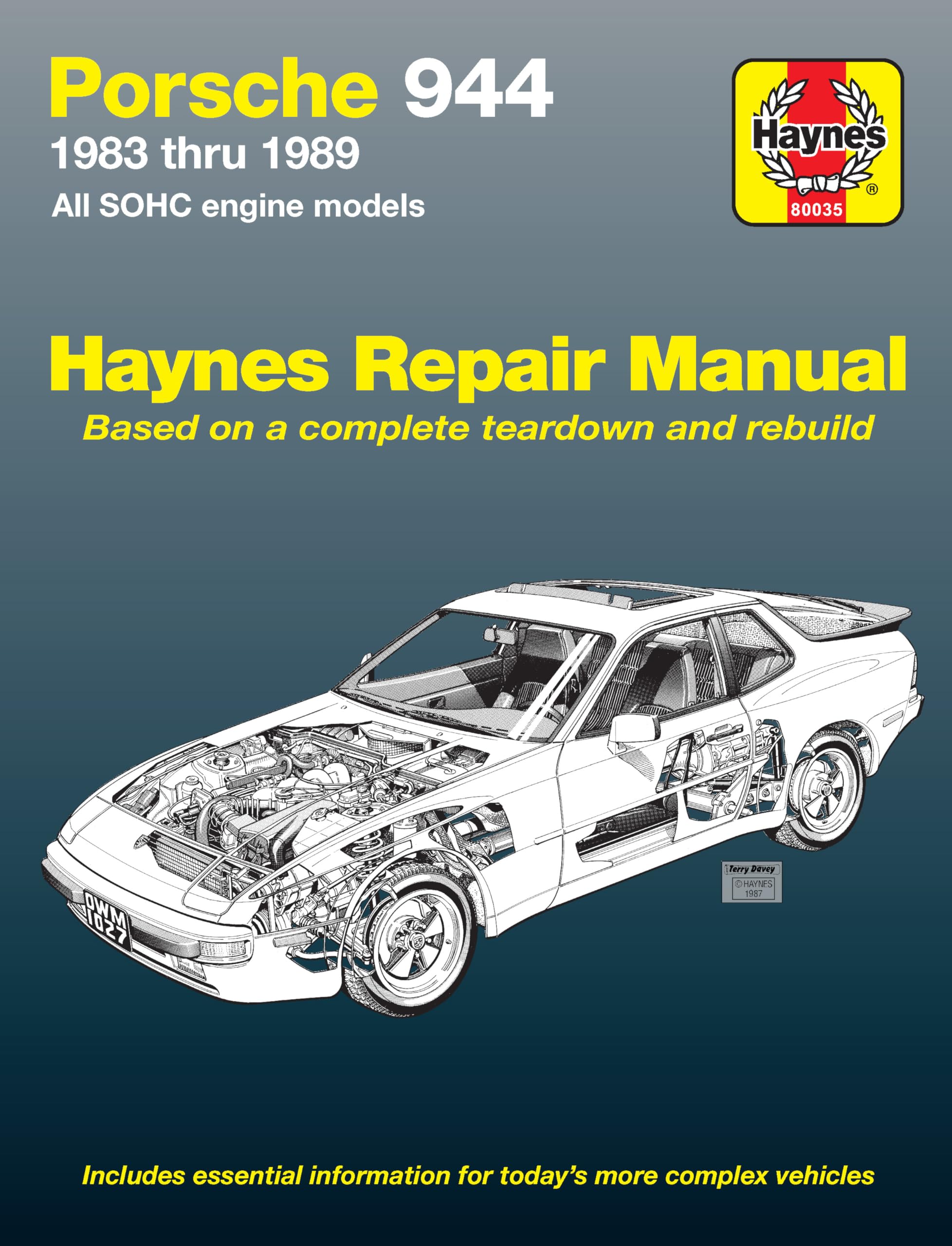 Porsche 944 4-cylinder (1983-1989) Haynes Repair Manual (USA) (Paperback)