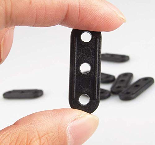 ericotry 20Pcs 3 Hole Plastic Tent Wind Rope Buckle Tightener Cord Tensioners Rope Buckle Fastener for Camping Hiking Picnic