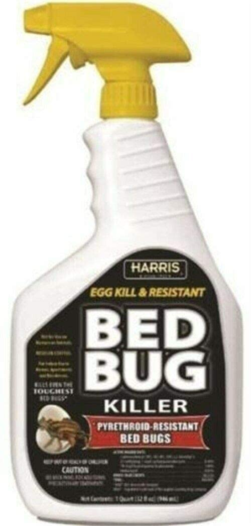 HARRIS White Label Bed Bug Killer, Liquid Spray with Odorless and Non-Staining Extended Residual Kill Formula (32oz)