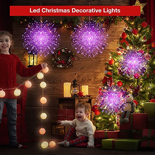 Fairy Lights Battery Operated Wire Lights,225 LED DIY 8 Modes Dimmable Lights with Remote Control, Waterproof Decorative Hanging Starburst Lights for Christmas, Home, Patio, Indoor Outdoor Decoration