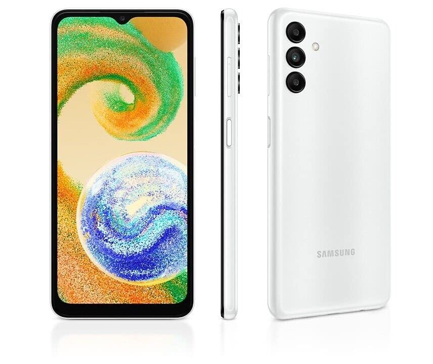 SAMSUNG Galaxy A04S 4G LTE (64GB + 4GB) Unlocked Worldwide (Only T-Mobile/Mint/Metro USA Market) 6.5" 50MP Triple Camera + (w/Fast Car Charger) (White)
