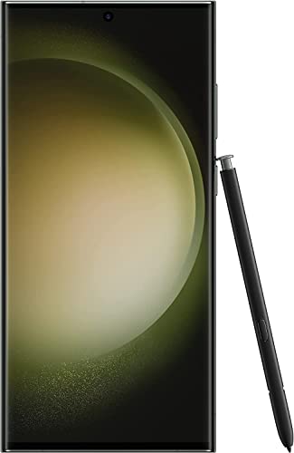 Samsung Galaxy S23 Ultra 5G SM-S918B/DS Dual SIM 256GB ROM 8GB RAM GSM Factory Unlocked Global Model (Mobile Cell Phone) (Phantom Green)