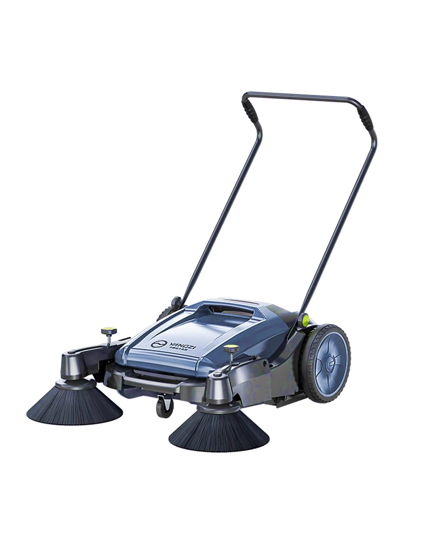 Industrial Sweeper,Floor Sweeper Manual,Street Sweeper,Just Walk and Push - 14.5 Gallon Capacity, 40.1" Sweeping Width, Sweeps 41500 Square Feet/Hour,for Shop/Workshop/Farm/Warehouse/Road (55)