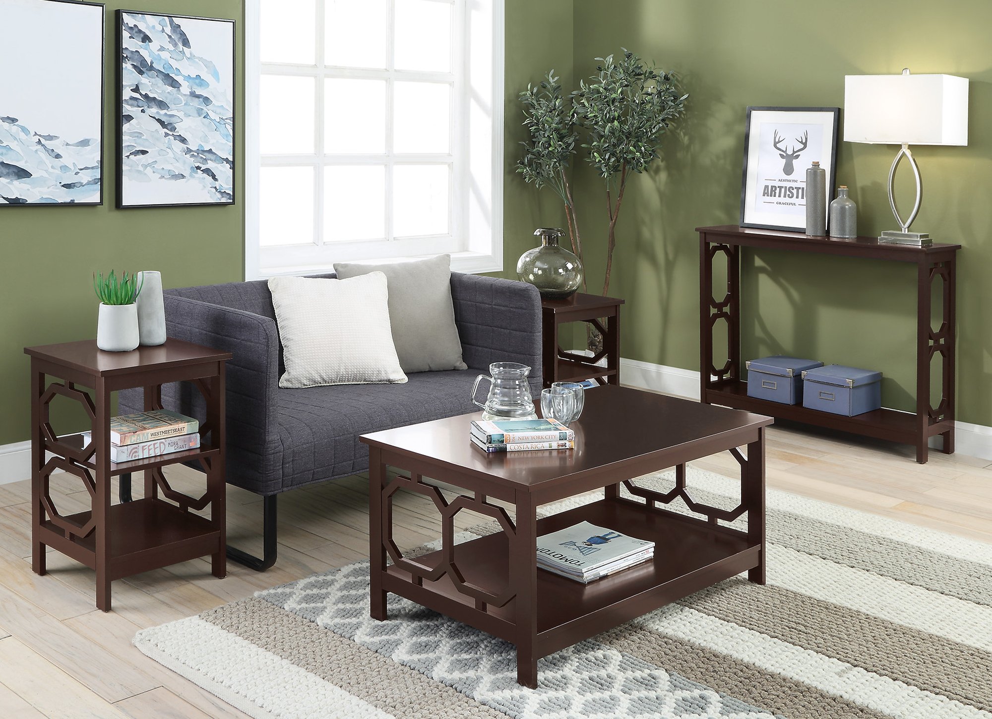 Convenience Concepts Omega Coffee Table, Espresso