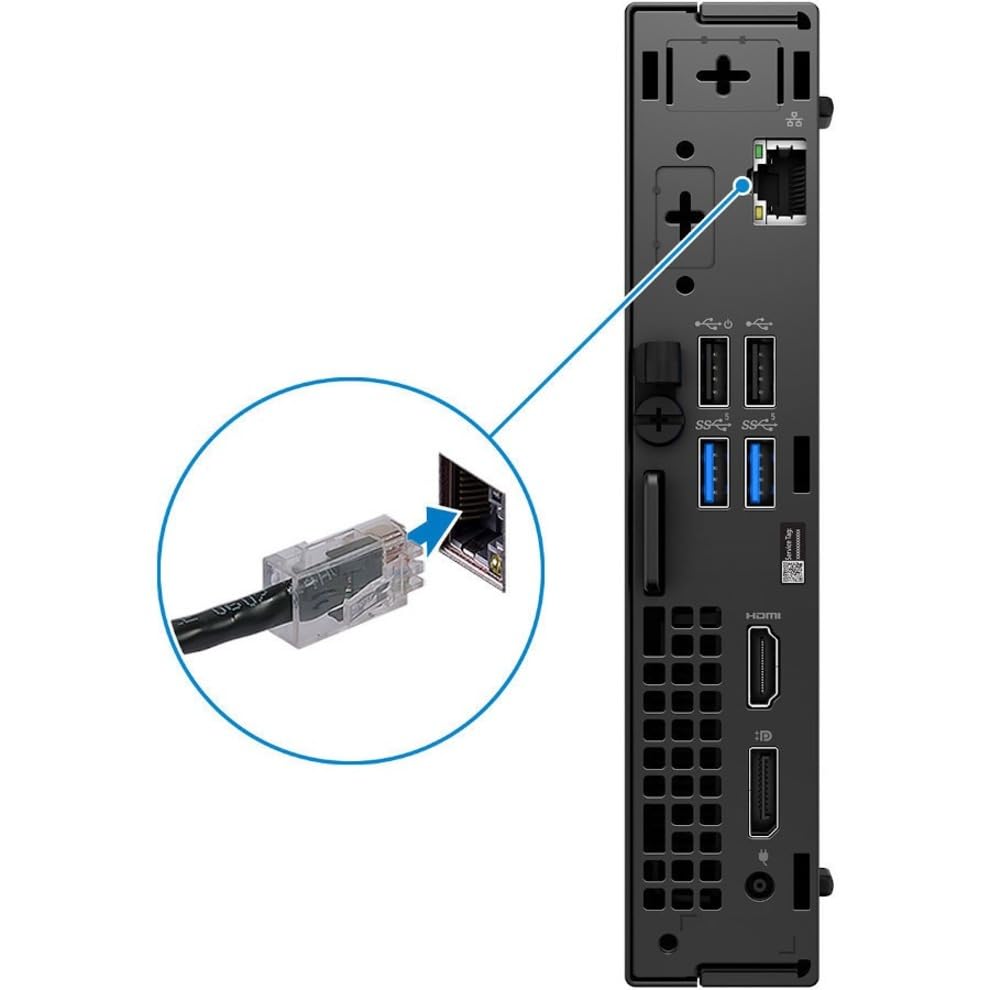 Dell OptiPlex 3000 Desktop Computer - Intel Core i5 12th Gen i5-12500T Hexa-core (6 Core) 2 GHz - 8 GB RAM DDR4 SDRAM - 256 GB M.2 PCI Express NVMe 3.0 x4 SSD - Micro PC - Black