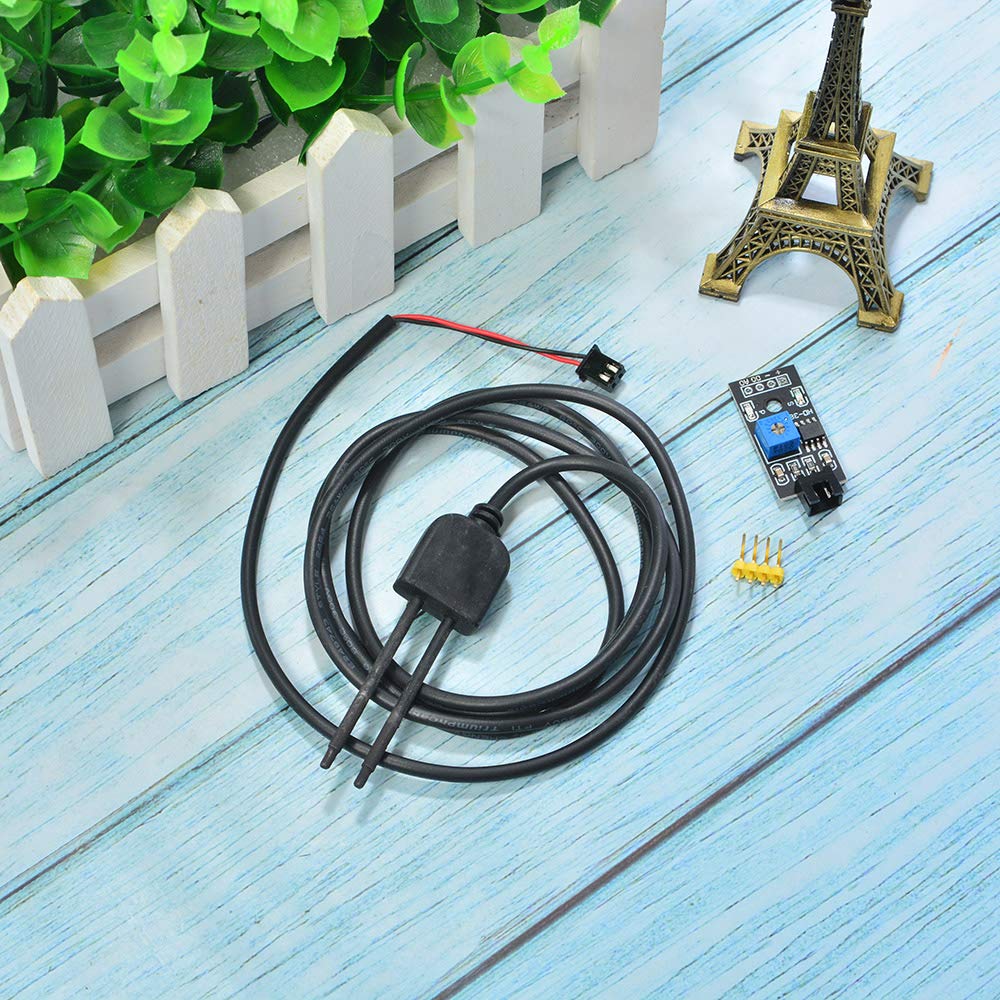 Comimark 1Pcs Soil Humidity Hygrometer Moisture Detection Sensor Module with Wire for Arduino