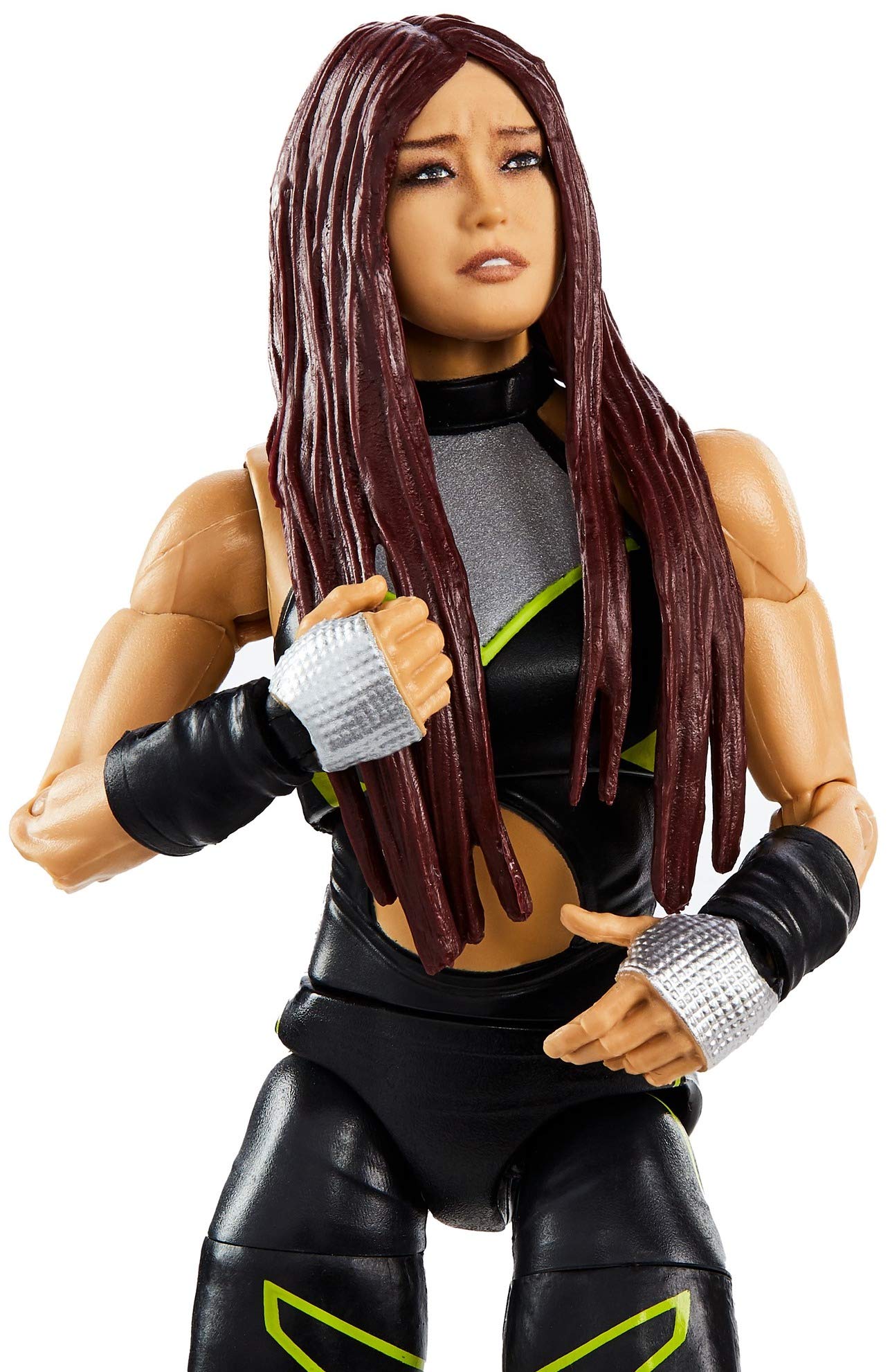 WWE Lo Shira Elite Series #79 Deluxe Action Figure with Realistic Facial Detailing, Iconic Ring Gear & Accessories