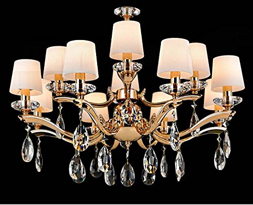 Fushing 20Pcs Chandelier Crystals, Clear Teardrop Crystal Chandelier Pendants Parts Beads, Hanging Crystals for Chandeliers (38mm, Clear)