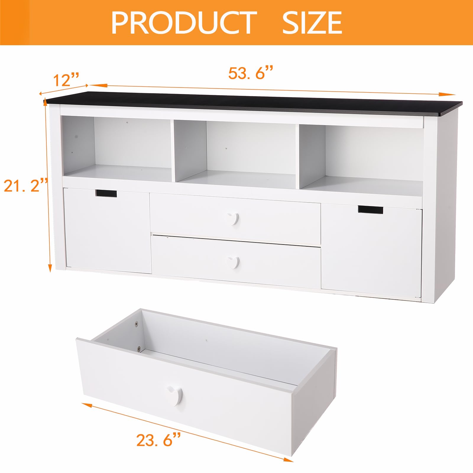 HobbyField Kids Toy Storage Organizer with with 2 Drawers,Toy Storage Organizer with Bookshelf,Movable Drawers & Blackboard Top for Boys Girls Toddler Classroom Bookcase for Bedroom,Playroom,Nursery
