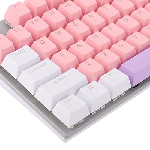 HAIKOO Mechanical Keyboard, Fullkey Conflictfree Mechanical Gaming Keyboard for Computer (Pink)