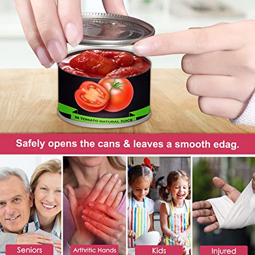 Electric Can Opener, Open Your Cans with A Simple Push of Button, Automatic Can Opener Without A Sharp Edge, Electric Can Openers For Kitchen Elderly Arthritis Patients, Handheld Can opener Electric