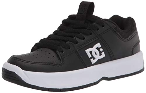 DC Boys' Lynx Zero Skate Shoe, Black/White, 6 M US