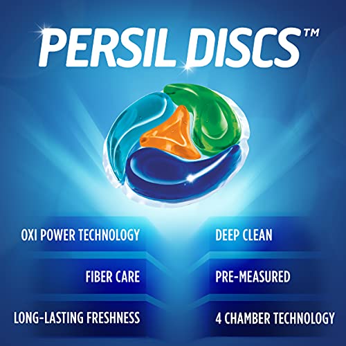 Persil Discs Laundry Detergent Pacs, Oxi, 38 Count (Pack of 2)