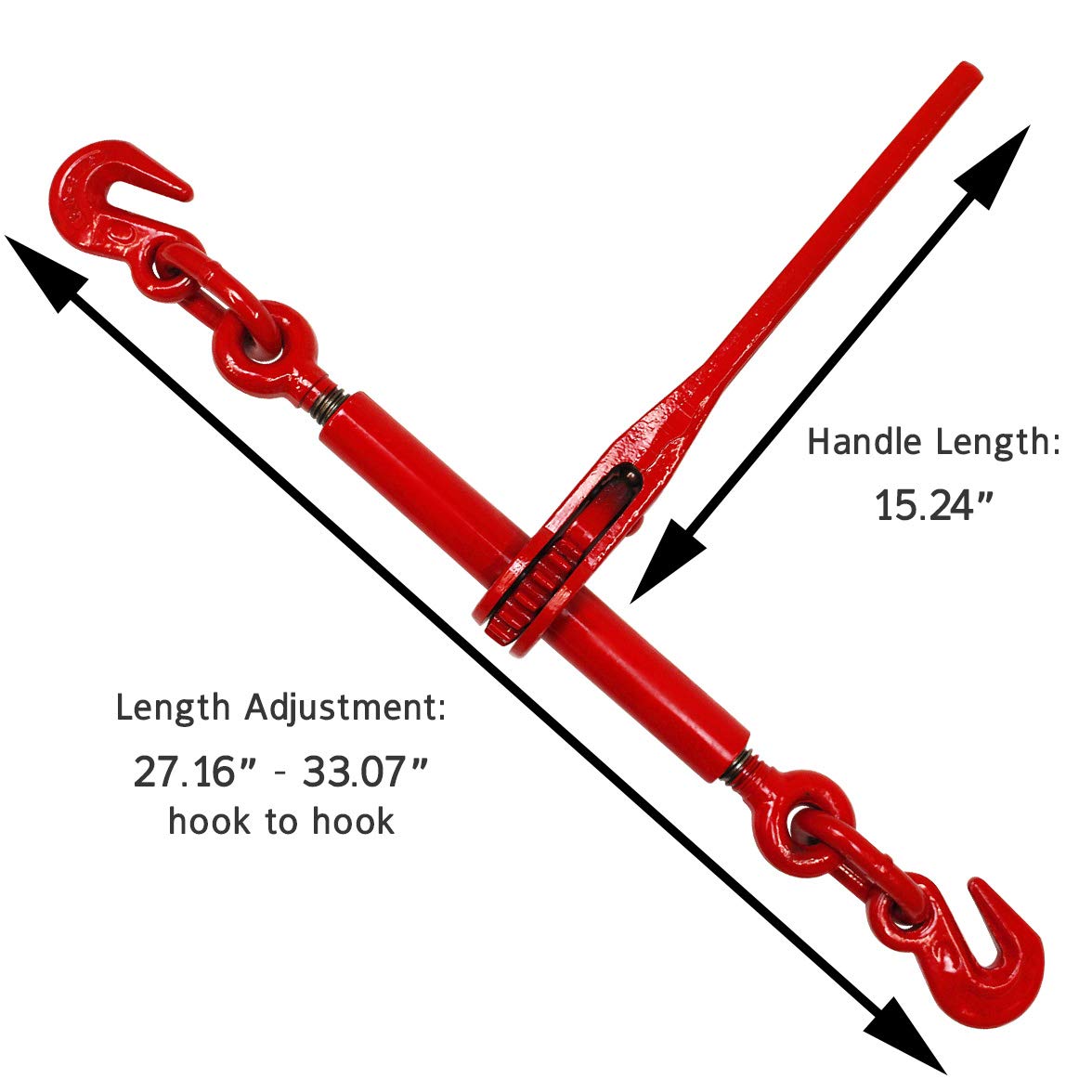 DC Cargo Mall Ratchet Chain Binder 1/2 Inch - 5/8 Inch | Tie Down for Grade 70 Transport Chain 1/2 Inch | 13,000 Working Load Limit | Ratchet Binder