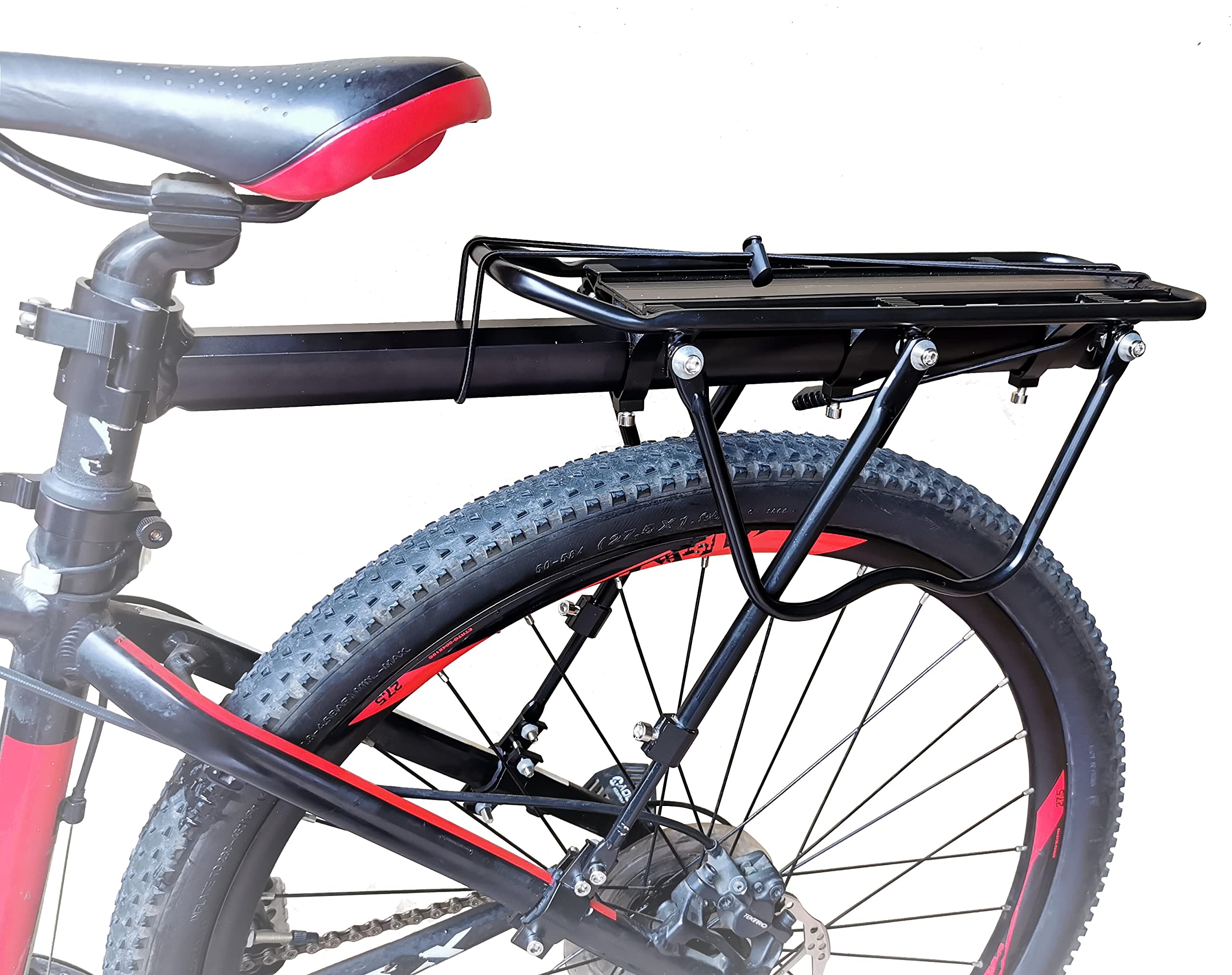 COMINGFIT 110 Lbs Capacity Almost Universal Adjustable Bike Luggage Cargo Rack Bicycle Accessories Equipment Stand Footstock Bicycle Carrier Racks