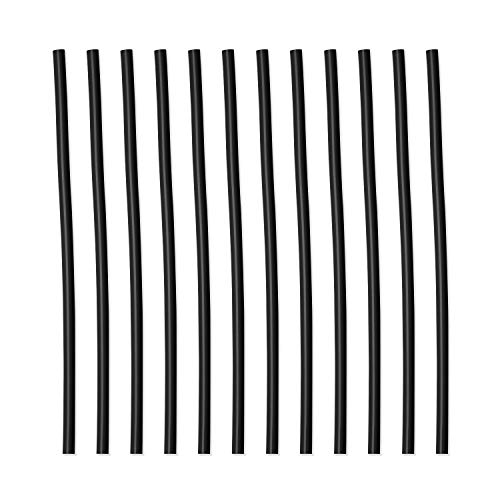 Simple Modern Plastic Reusable Straws | BPA Free and Waste Reducing Straw for Tumblers and Travel Mugs | Classic Collection | 12 Pack | Midnight Black