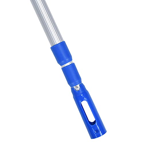 EBTOOLS Professional Anodized Aluminum Telescopic Swimming Pool Pole,Adjustable 3 Piece Expandable Step-Up,for Skimmer Nets, Vacuum Heads and Brushes, Strong Grip & Lock
