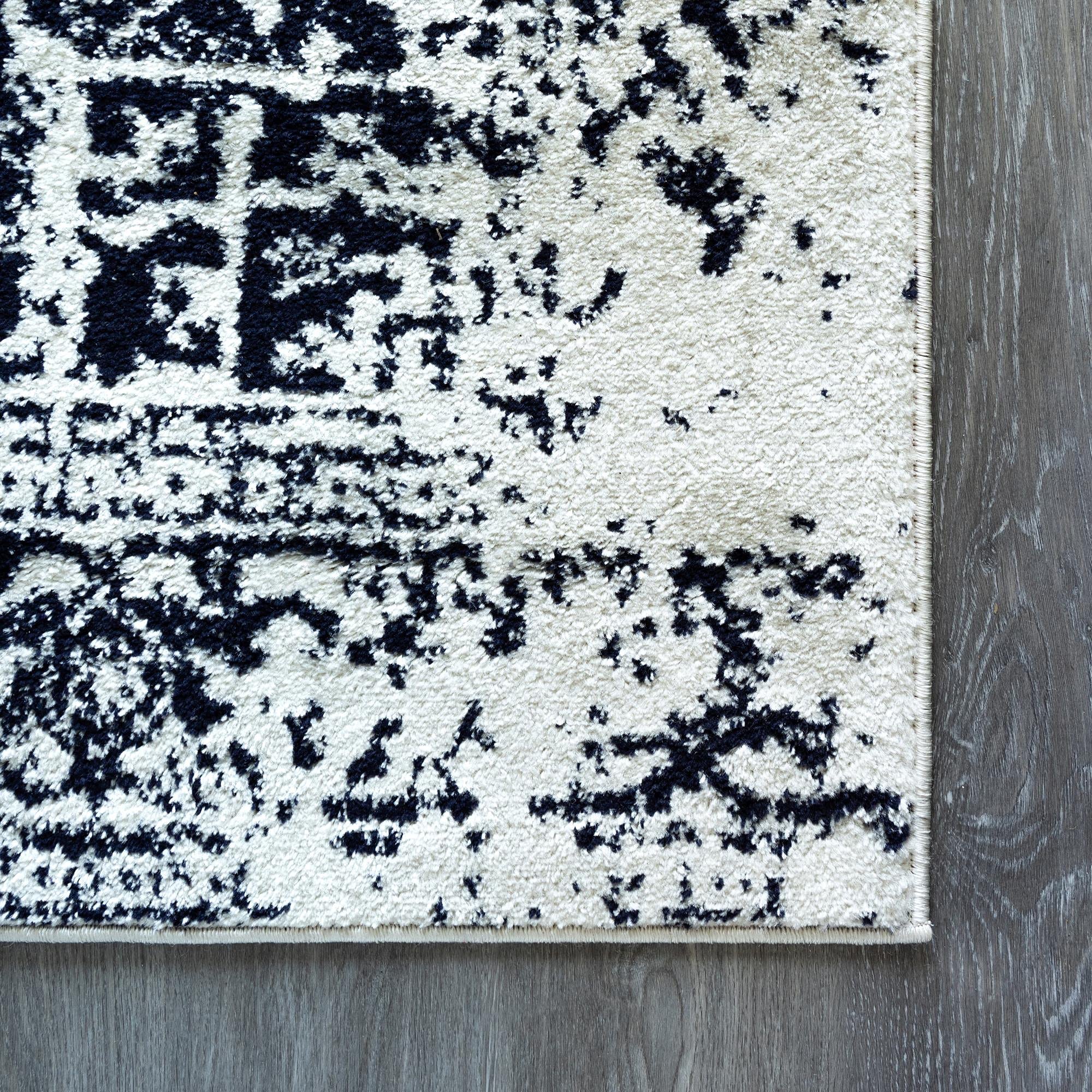 Rugs.com Arlington Collection Rug – 10' x 14' Blue Medium-Pile Rug Perfect for Living Rooms, Large Dining Rooms, Open Floorplans