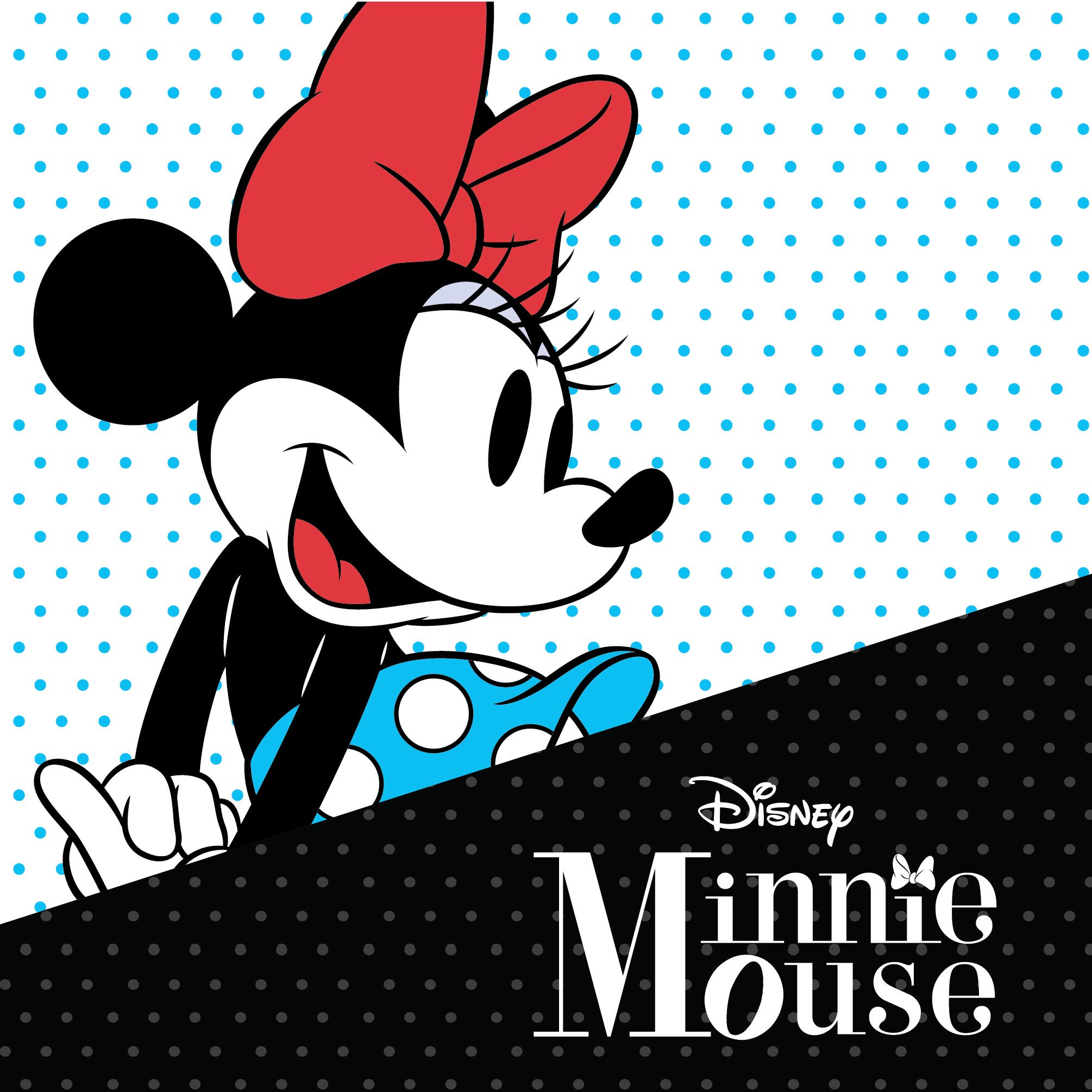 Disney Crystal Minnie Mouse Necklace and Stud Earrings- Silver Plated Minnie Mouse Earrings and Matching Necklace 18" Jewelry