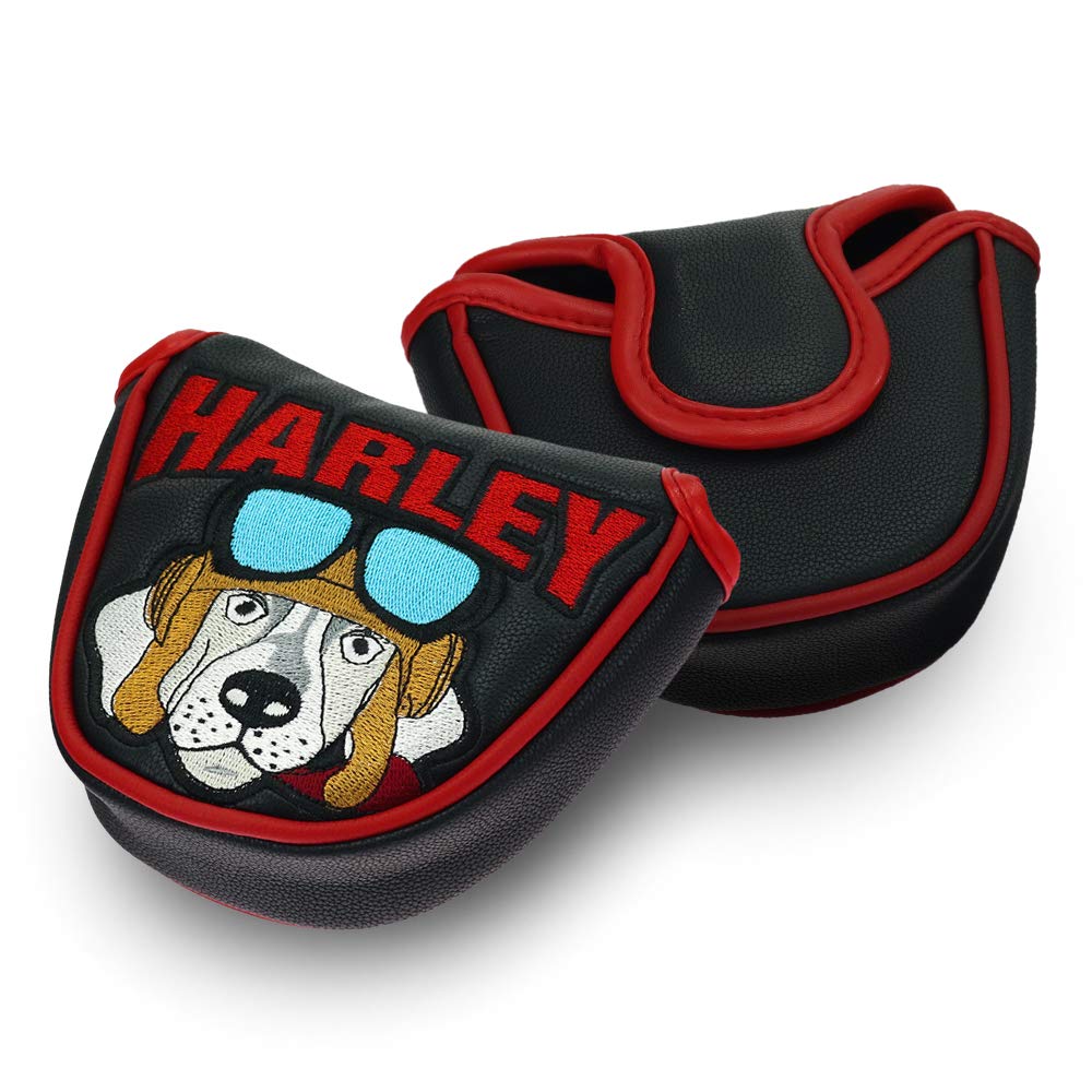 Craftsman Golf Motorcycle Harley Dog Mallet Putter Headcover for Odyssey Scotty Cameron (Mallet Cover)