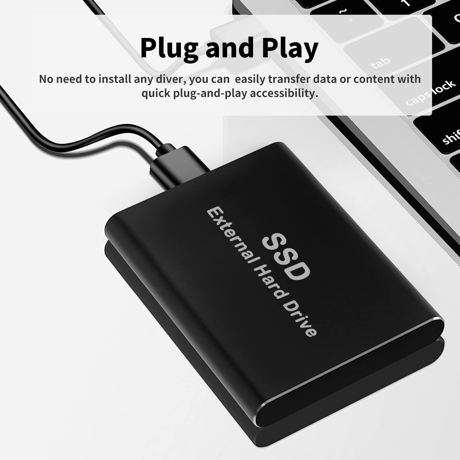External Hard Drive 32TB,Portable External Solid State Drive-Reading Speeds up to 500Mb/s,USB 3.1 Type C SSD Compatible with PS4,esktops,Laptops,PC, XS Windows