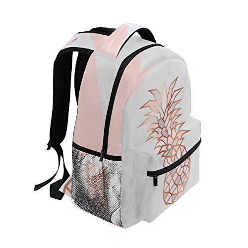 senya Pink Pineapple Backpack School Bag Travel Rucksack for Students Teen Girls