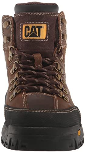 Cat Footwear Men's Threshold Waterproof Soft Toe Work Boot, Real Brown, 8.5