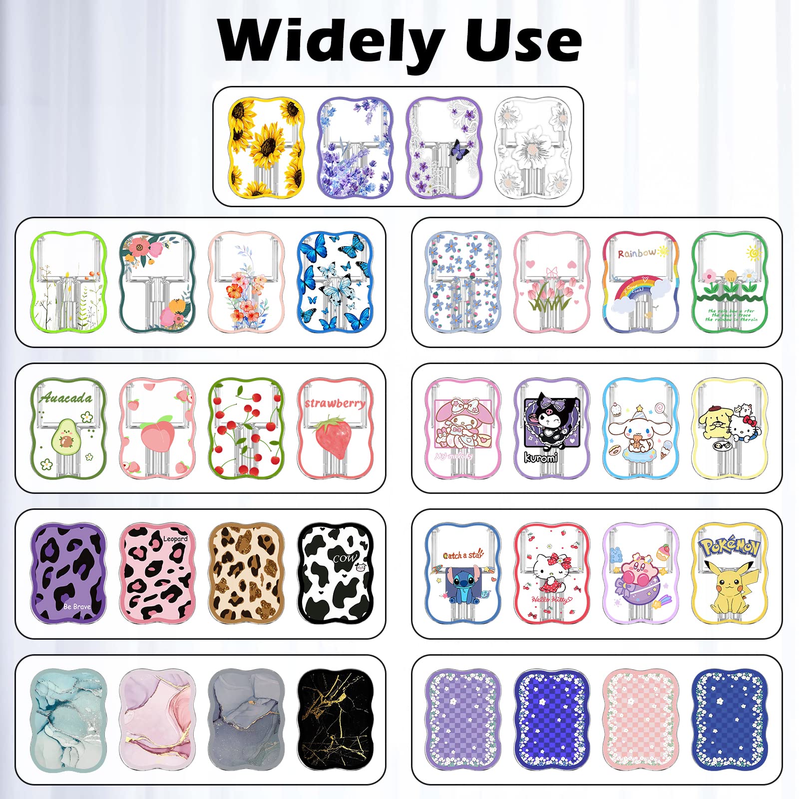 Flower Charger Cable Protector for Samsung Android USB Charger Cute Wave Edge,Butterfly Sunflower Camellia Pattern 4 PCS USB Cable Protectors,Phone Cord Protector for Women Girls,USB Charger Saver