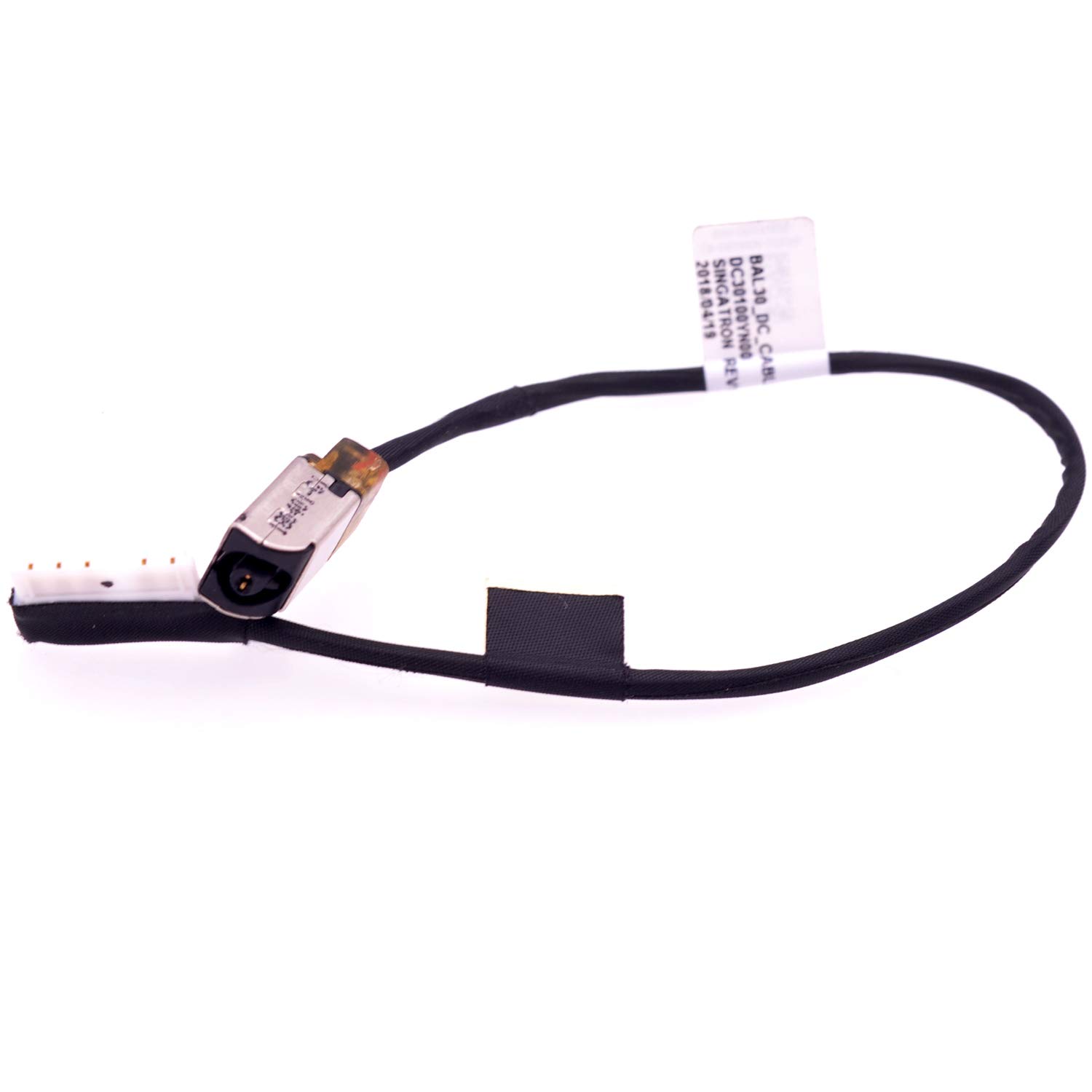 Deal4GO DC Power Jack Cable Harness Port Replacement for Dell Inspiron 15 5565 5567 17 5765 5767 DC30100YN00 0R6RKM R6RKM BAL30