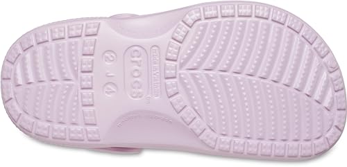 Crocs Ralen Lined Clogs | Fuzzy Slippers, Ballerina Pink/Oatmeal, 1 US Unisex Little Kid