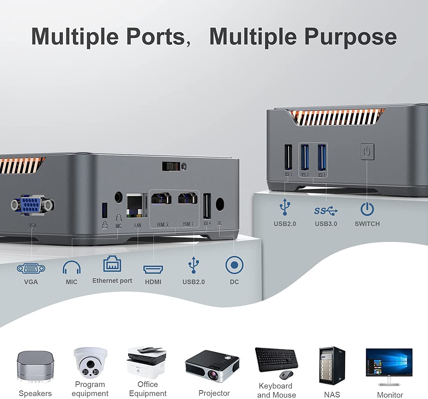 OUVISLITE Mini PC Window 11 Pro with Ιntel Celeron J4125 (Up to 2.7GHz), 8GB DDR4 128GB SSD Mini Computer Small Desktop PC Support 2TB Expansion, 4K HDMI, Triple Display, Dual WiFi, BT4.2, HTPC