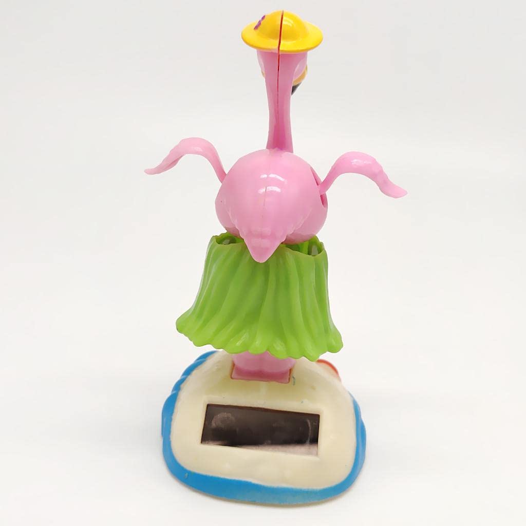 Esquirla Adorable Dancing Skirt Flamingo Statue Figure, Plastic Bobbleheads Doll,