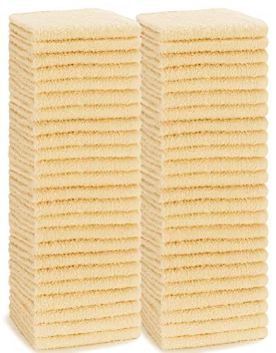 Simpli-Magic Cotton Washcloths, Pack of 48, 12â x 12â
