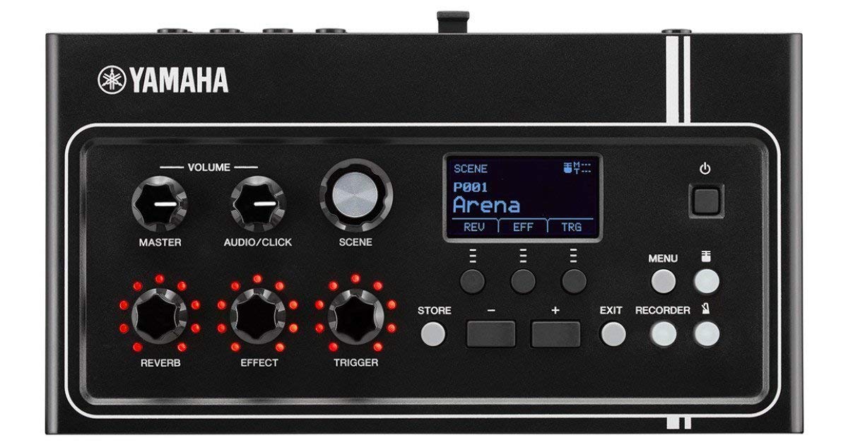 Yamaha EAD10 Electronic Acoustic Drum Module with Acoustic Drum Microphone System, Interconnect Cables and Power Supply with Yamaha DT-50S Dual-zone Snare/Tom Trigger with Die-cast Metal Housing