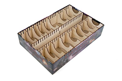 The Broken Token Board Game Organizer - Legendary Villains Compatible Wood Storage Box with Multiple Dividers