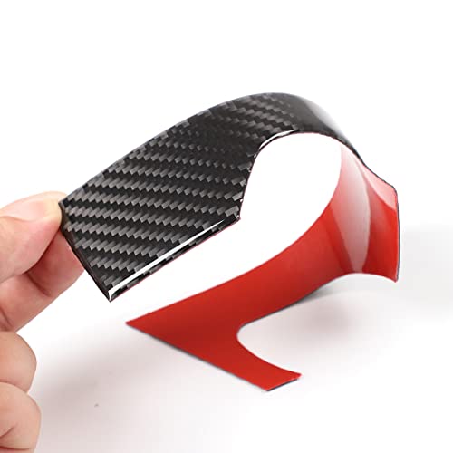 taruisixt for Ford Ranger 2015 2016 2017 2018 2019 2020 2021 Real Carbon Fiber (Soft) Car Back Row Inner Door Decorative 3D Sticker Car Interior Accessories
